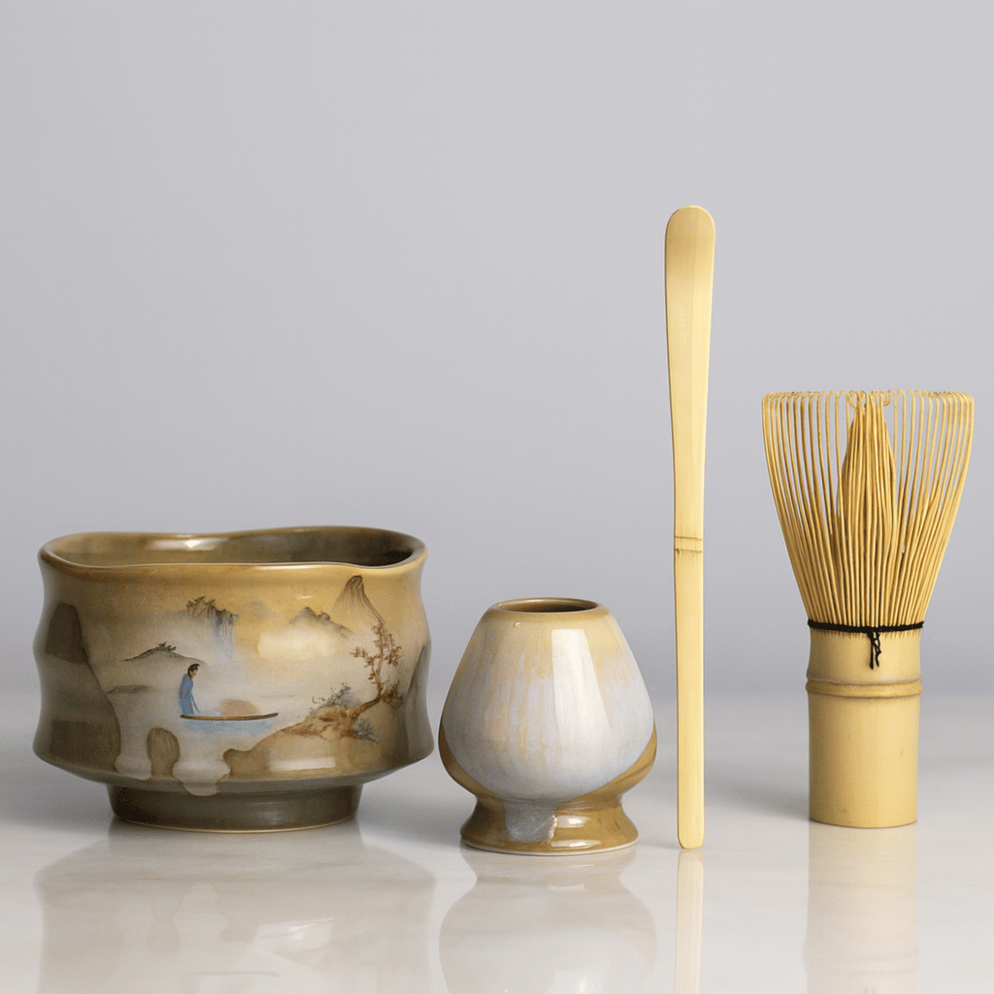 Tsuki 4-Piece Japanese Matcha Tea Set – Twilight & Co