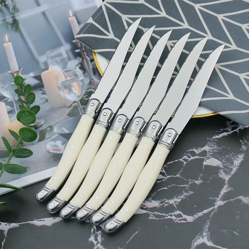 Stainless Steel Cutlery Set with Ivory Handles – Twilight & Co