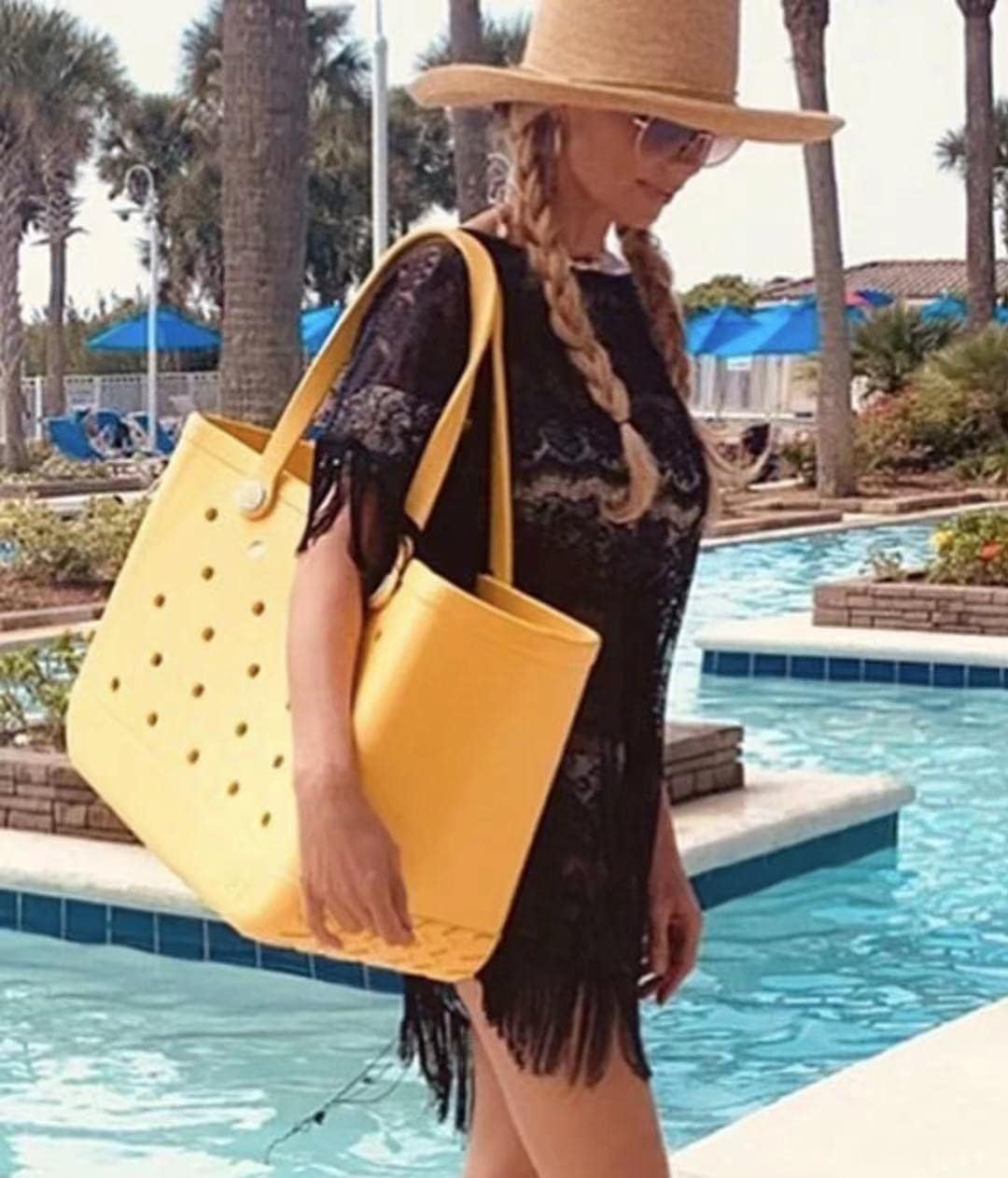 Washable EVA Beach Tote Bag with Vent Holes and Large Capacity ...