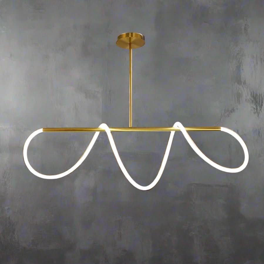 Modern LED Curved Tube Ceiling Light Fixture – Twilight & Co