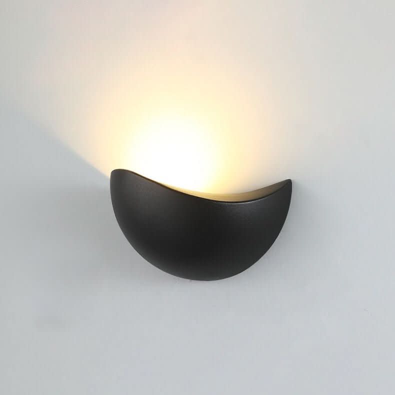 Minimalist Half-Round LED Wall Light – Modern Indoor/Outdoor Lamp ...